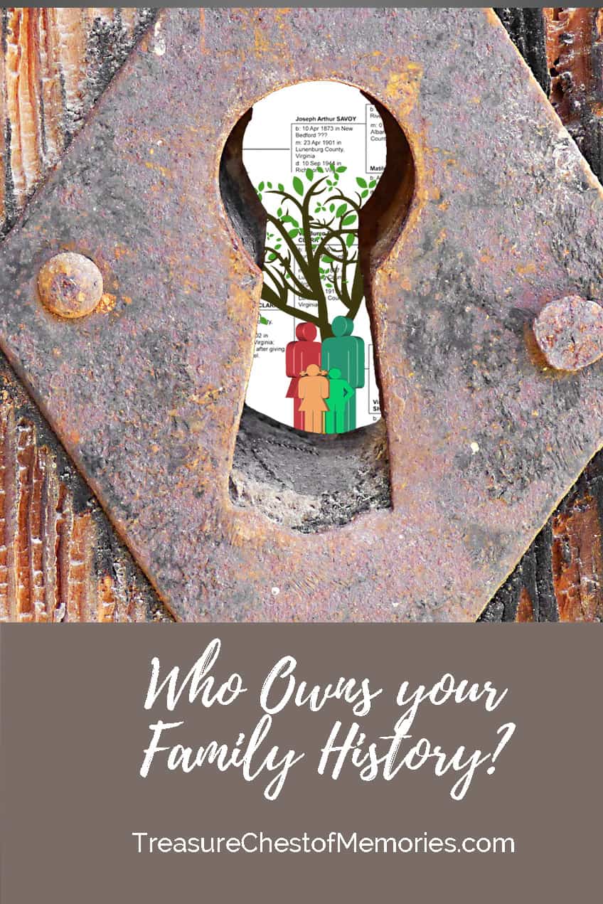 Who owns your family history? - Treasure Chest of Memories